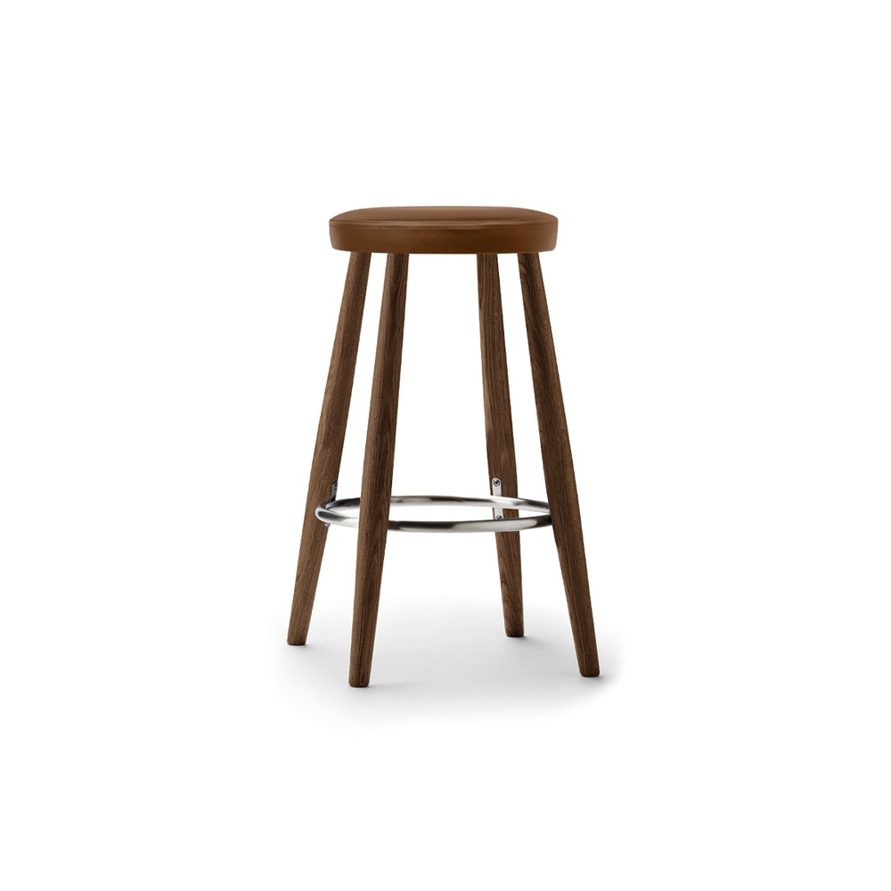 Buy the Carl Hansen & Son CH58 Counter Stool - Leather at nest.co.uk