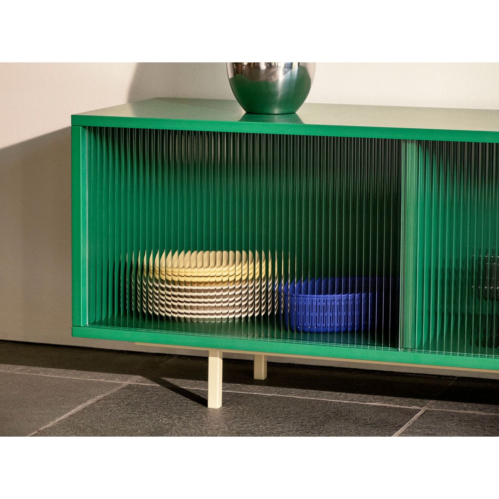 Buy the HAY Colour Cabinet Floor with Glass Doors at nest.co.uk