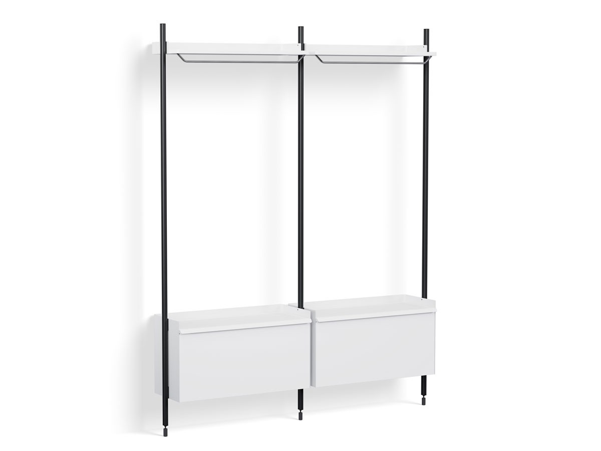 Buy the HAY Pier System Combination 1002 - 2 Column in Black Anodised ...