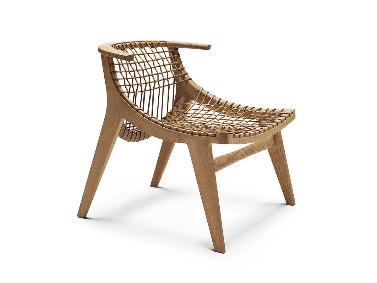 Buy the Knoll Studio Klismos Lounge Chair in Without Cushion at nest.co.uk