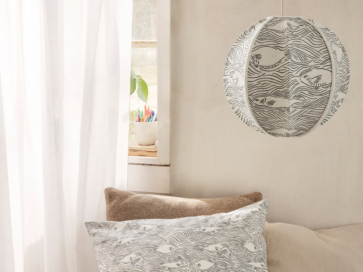 Buy the Ferm Living Stream Textile Pendant Light at nest.co.uk