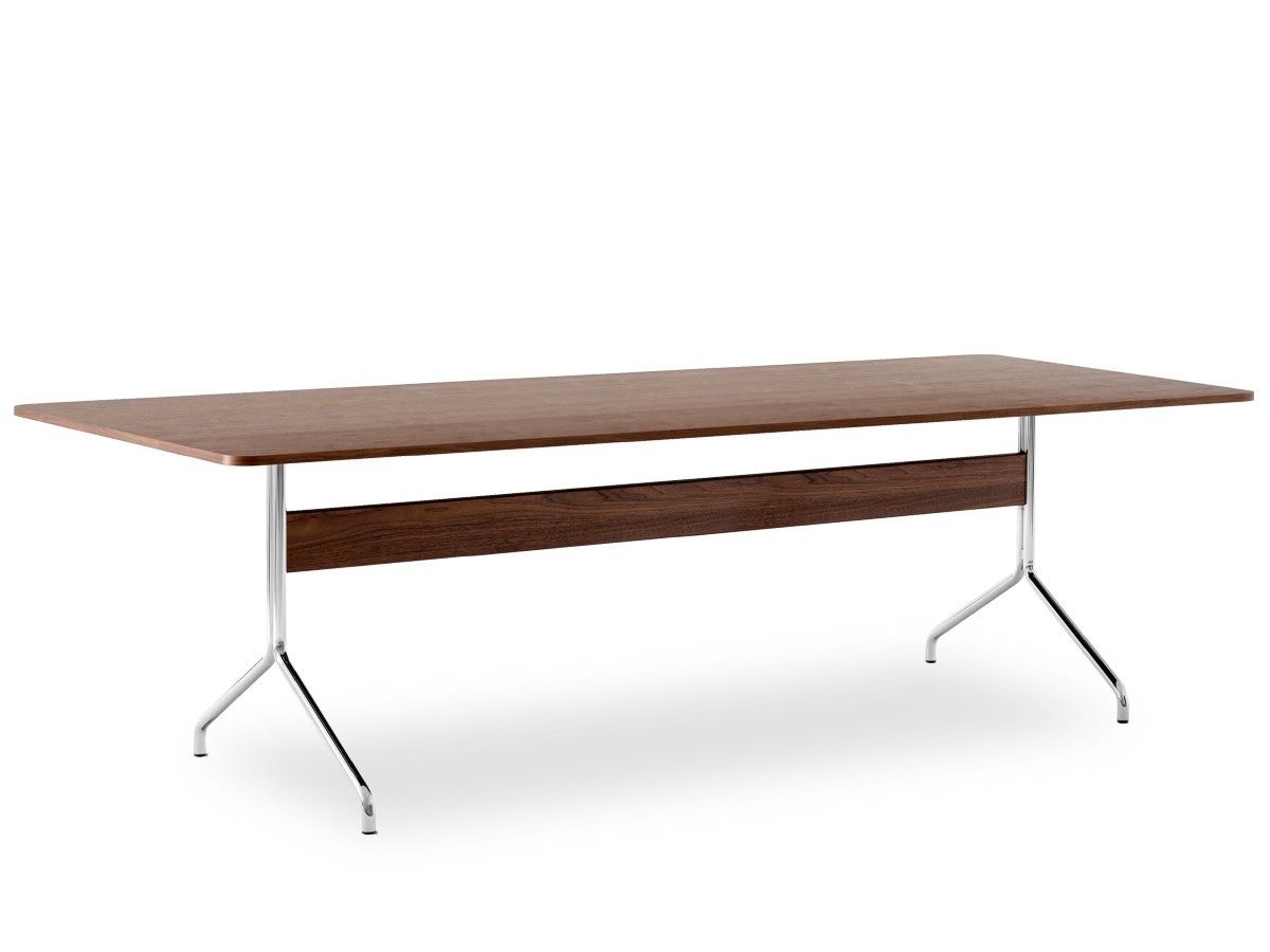 Buy the &Tradition Pavilion Dining Table - Chrome Base at nest.co.uk