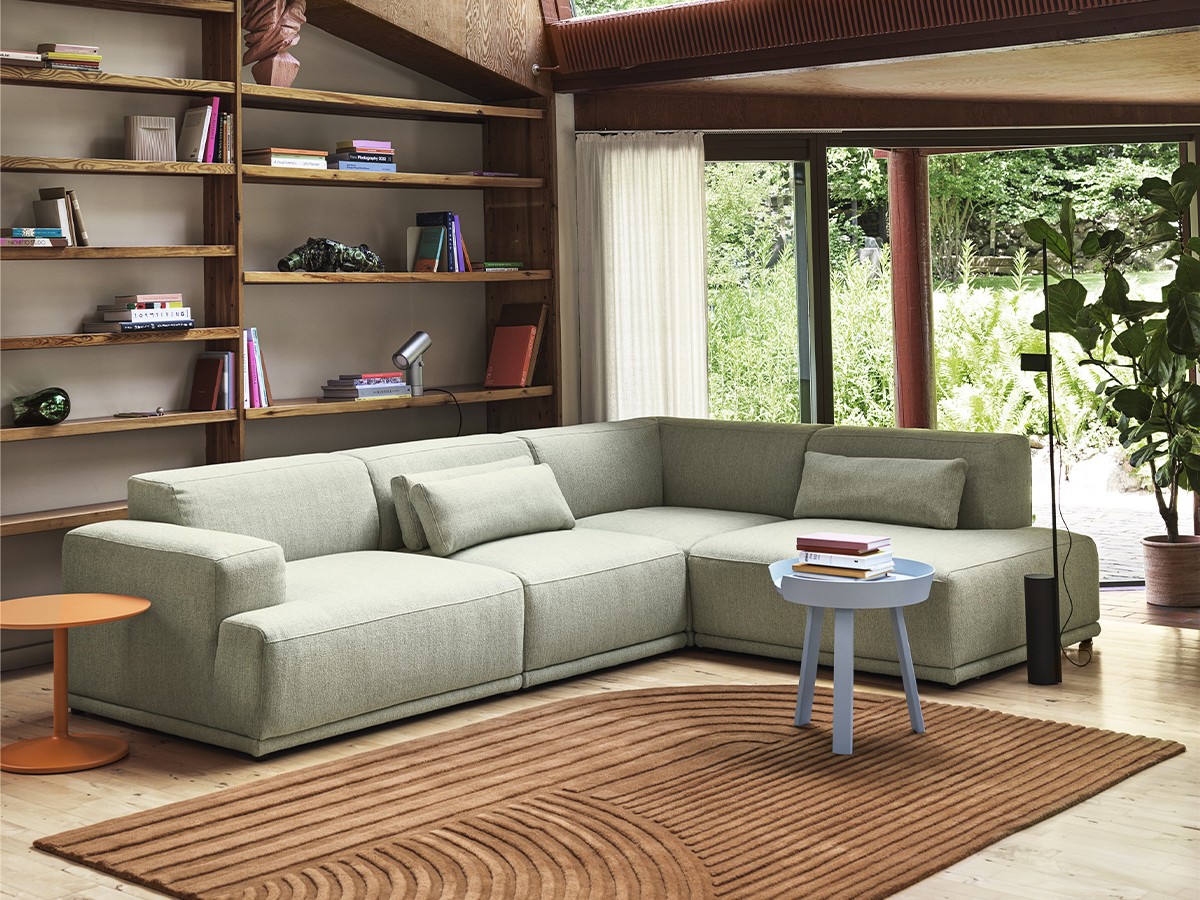 Buy the Muuto Connect Soft Corner Modular Sofa - Configuration Four at ...