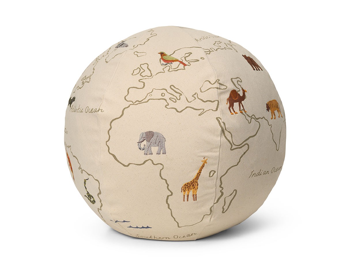 Buy the Ferm Living Kids The World Pouf at nest.co.uk