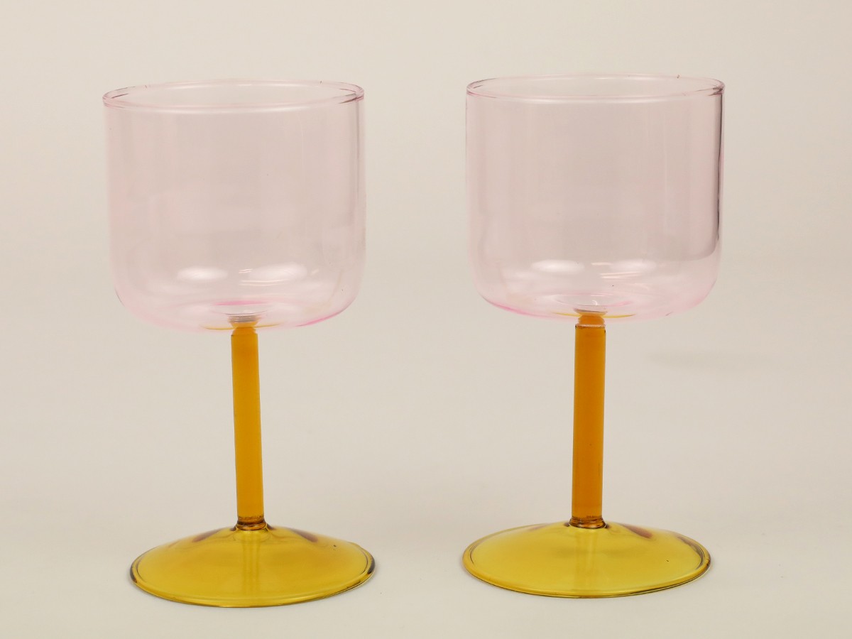 Buy the Ex-Display Hay Tint Wine Glass - Set of 2 at nest.co.uk