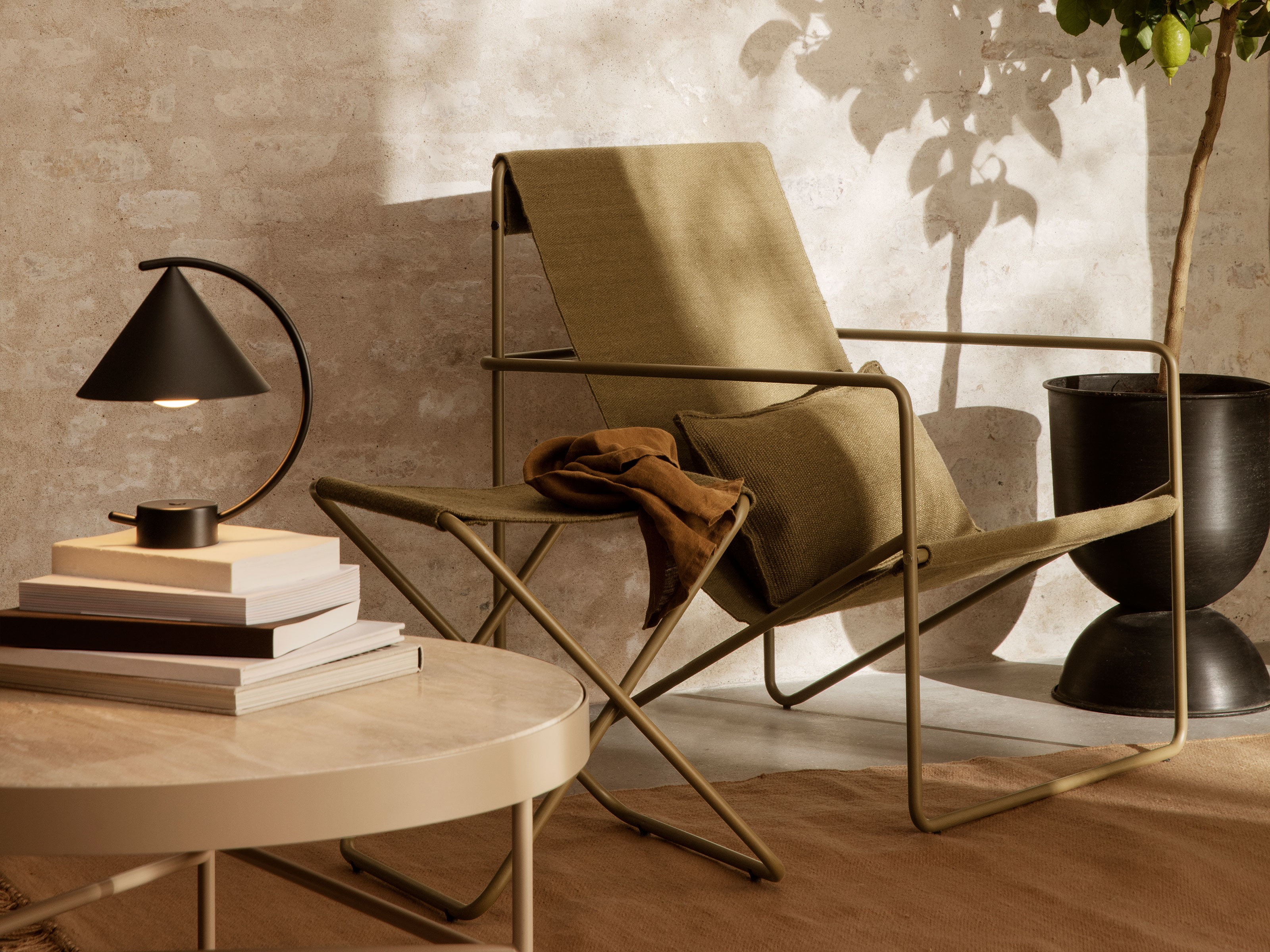 Buy the ferm LIVING Travertine Coffee Table at nest.co.uk