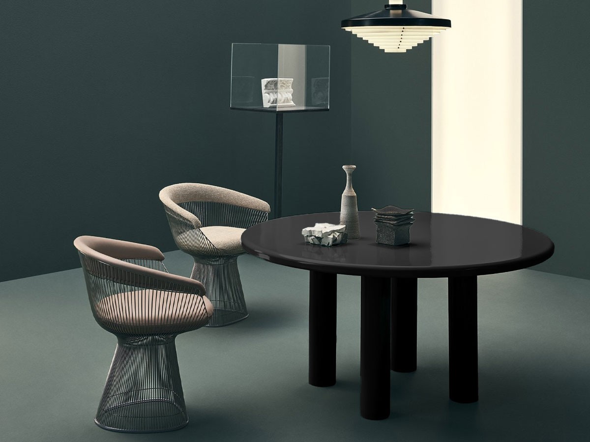 Buy the Knoll Studio Smalto Dining Table - Round at nest.co.uk