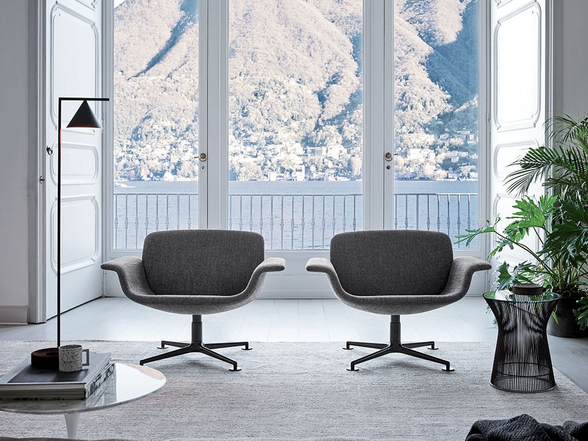Buy the Knoll Studio KN01 Swivel Lounge Chair at nest.co.uk