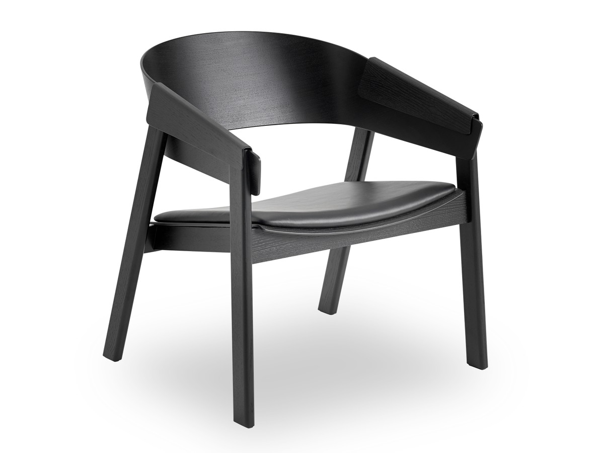 Buy the Muuto Cover Lounge Chair - Leather at nest.co.uk