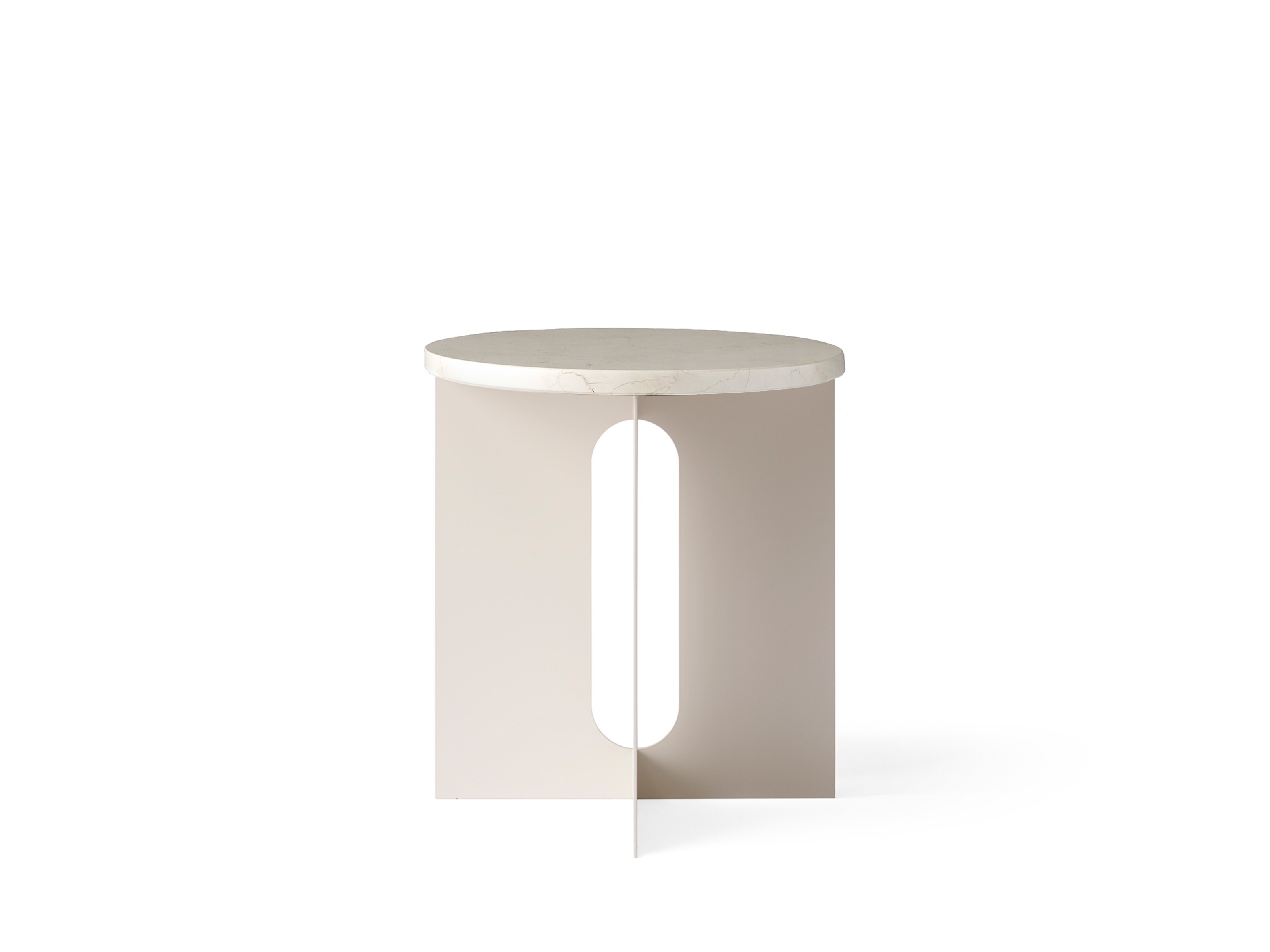 Buy the Audo Copenhagen Androgyne Side Table - Steel with Marble Top at ...