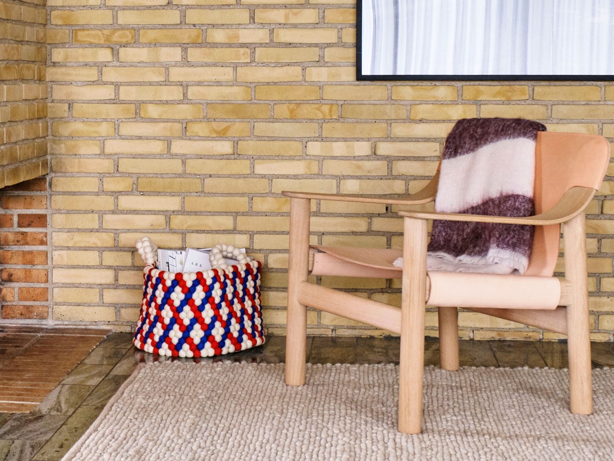 Buy the HAY Bernard Lounge Chair - Leather at nest.co.uk