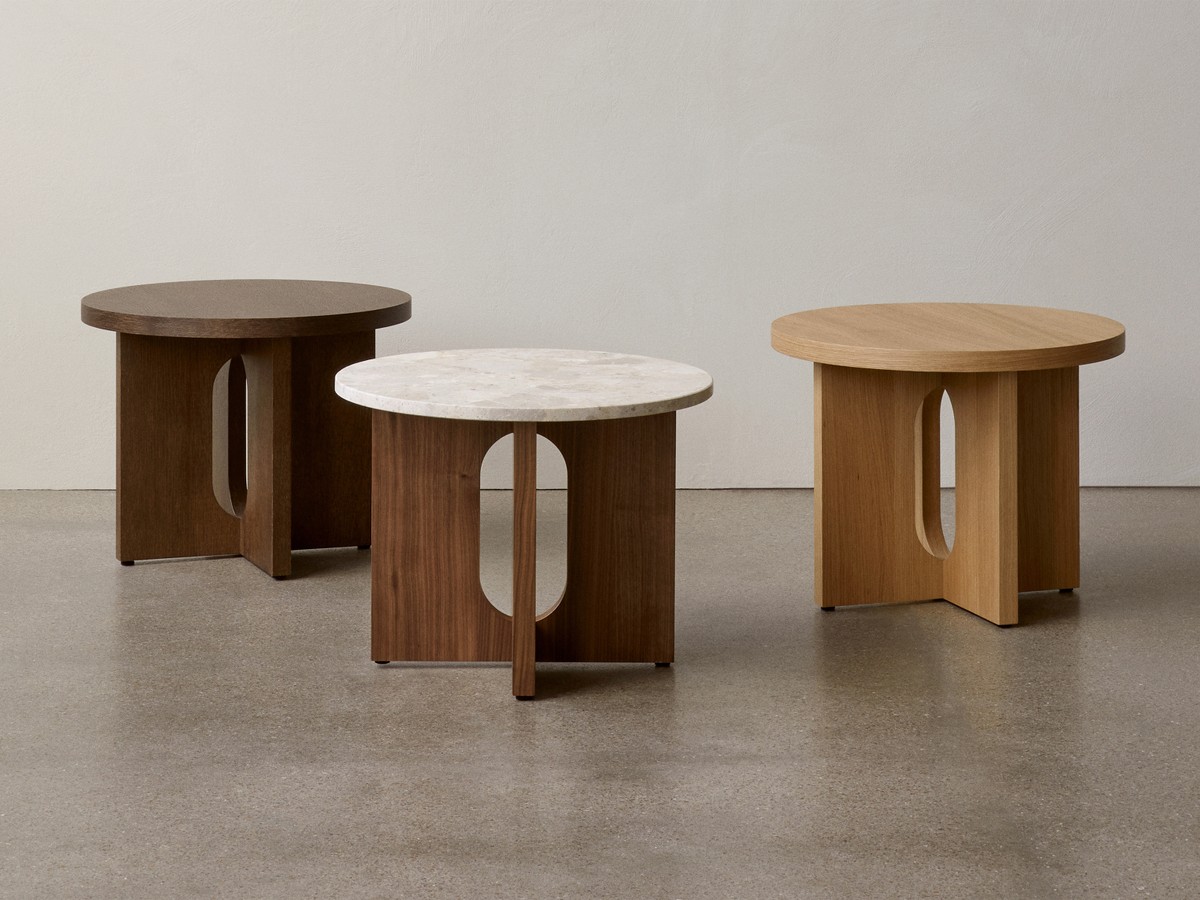 Buy the Audo Copenhagen Androgyne Side Table - Wood with Stone Top at ...