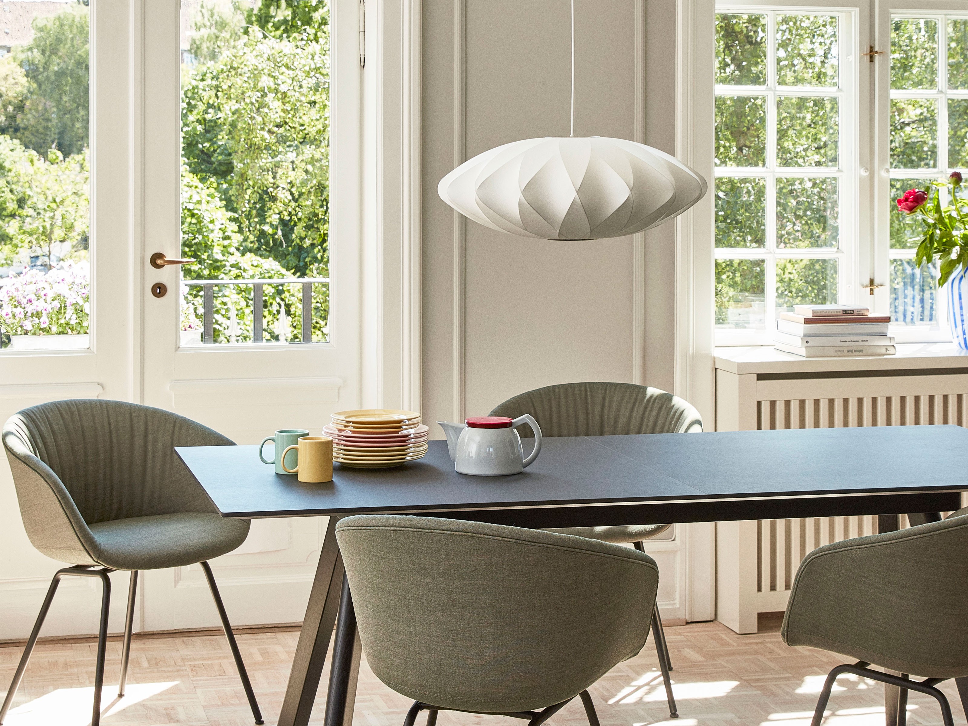Buy the HAY Nelson Saucer Crisscross Bubble Pendant Lamp at nest.co.uk