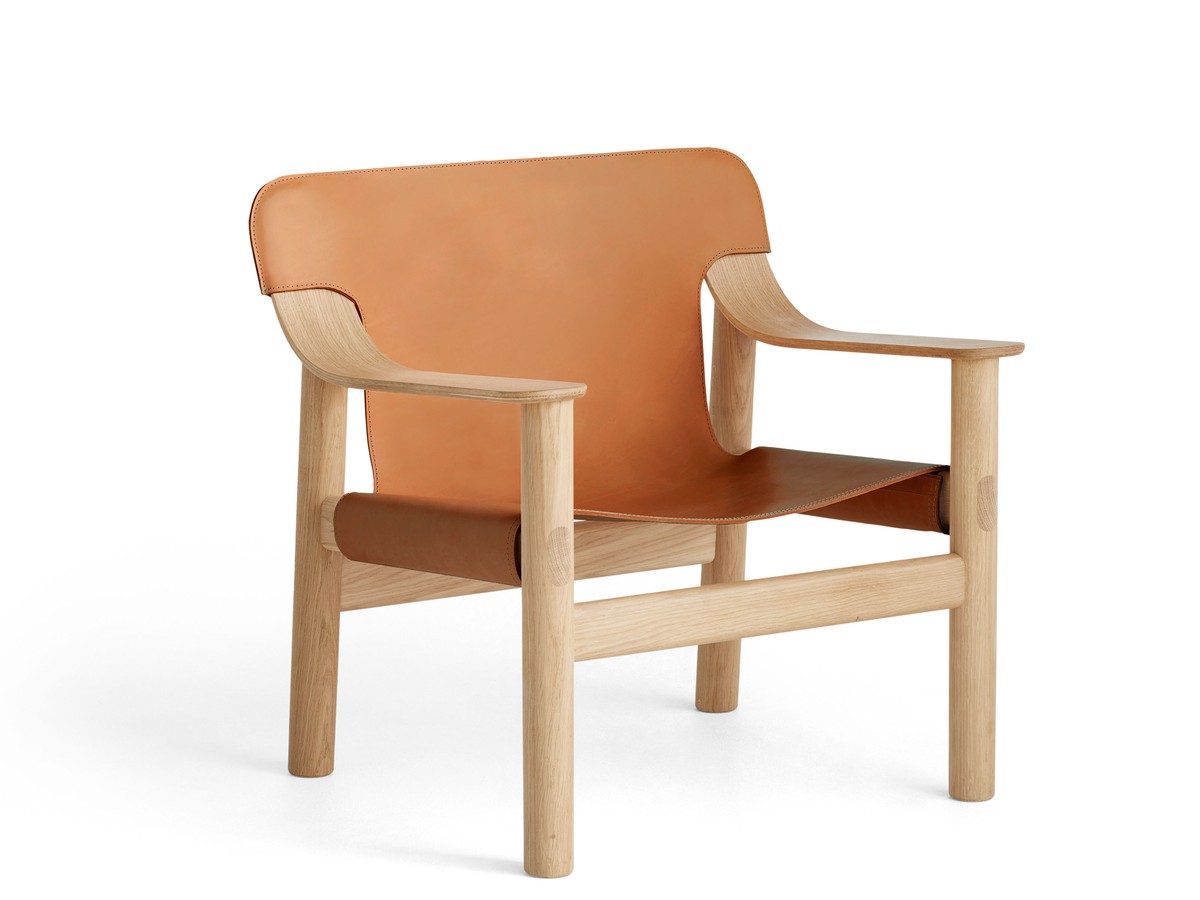 Buy the HAY Bernard Lounge Chair - Leather at nest.co.uk