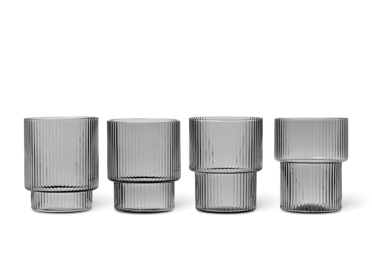 Buy the ferm LIVING Ripple Glasses at nest.co.uk