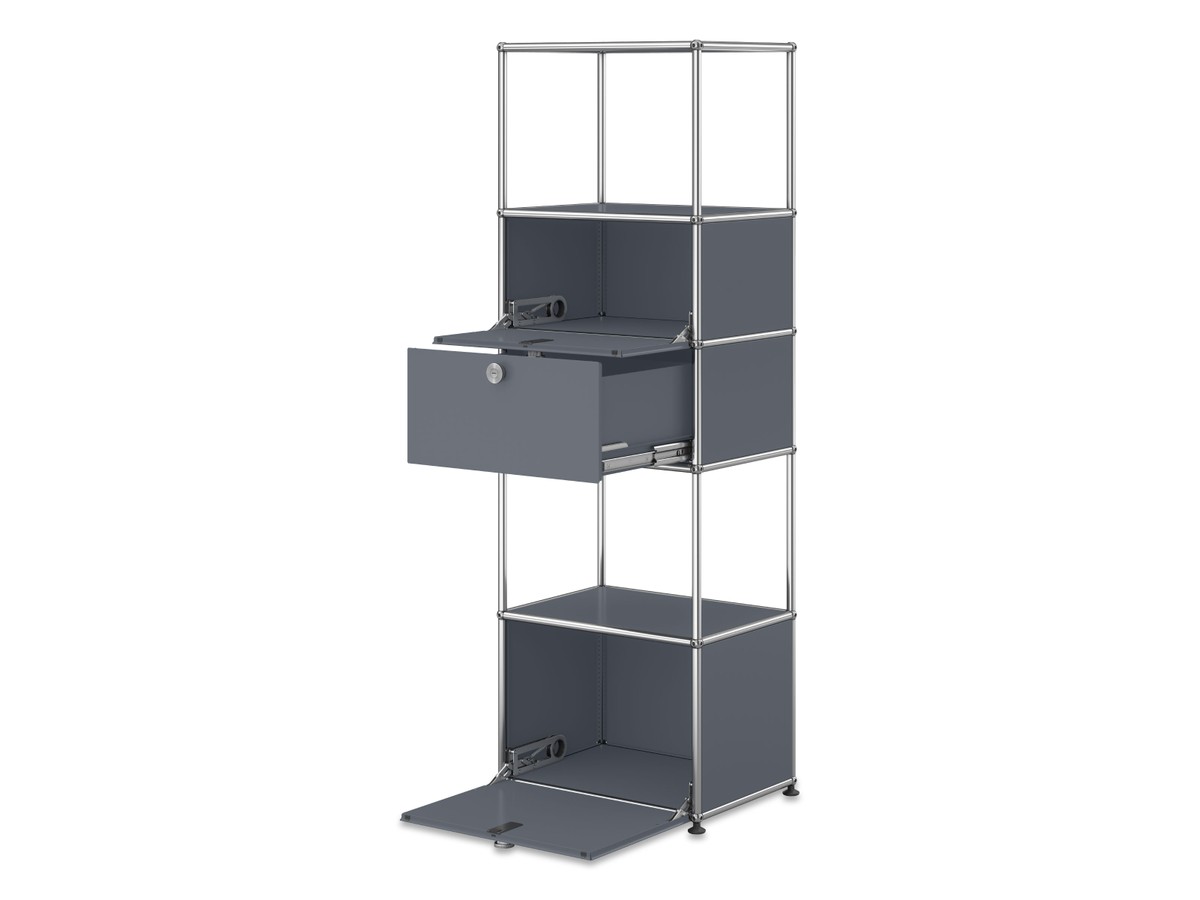 Buy the USM Haller Shelving Unit M52 at nest.co.uk