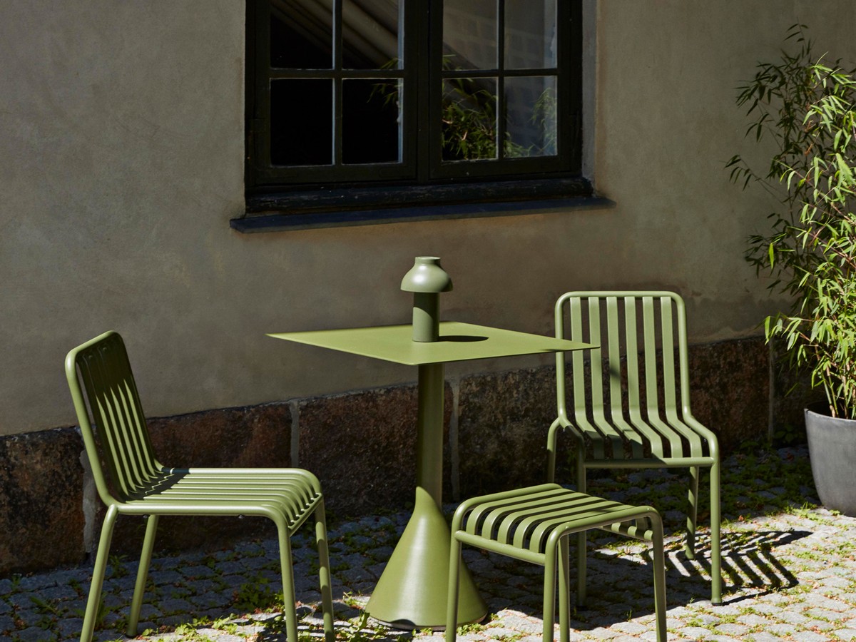 Buy the HAY Palissade Outdoor Cone Table - Square at nest.co.uk