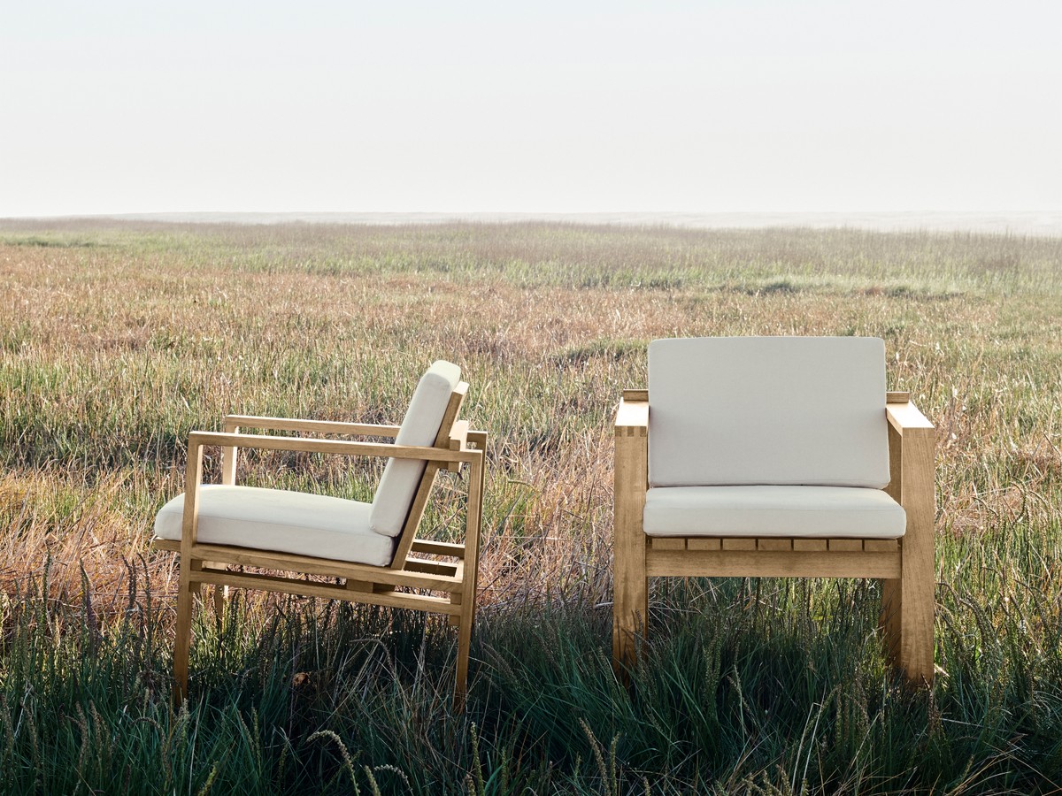 Buy the Carl Hansen & Son BK11 Outdoor Lounge Chair at nest.co.uk