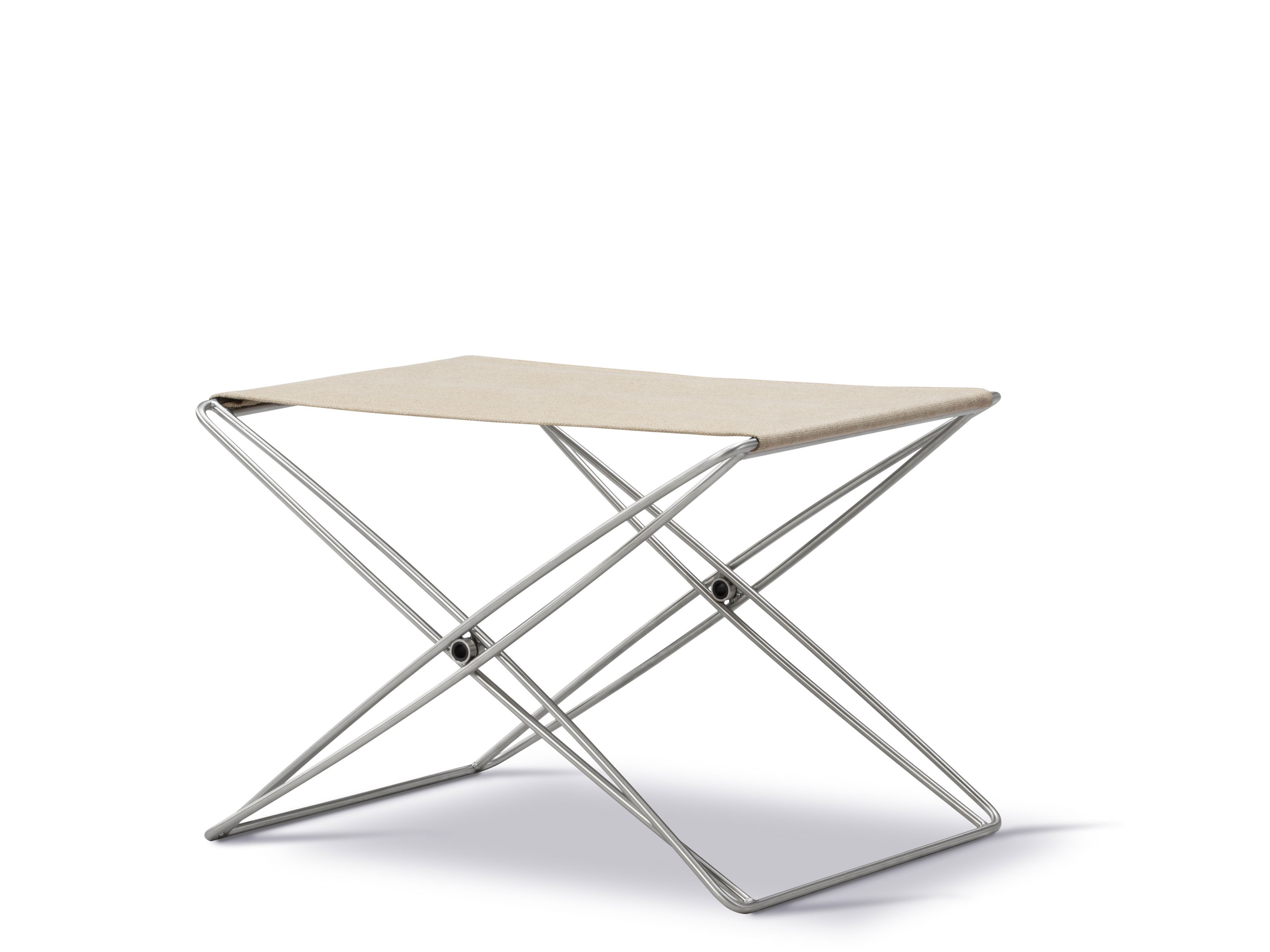 Buy the Fredericia JG Folding Stool - Canvas at nest.co.uk