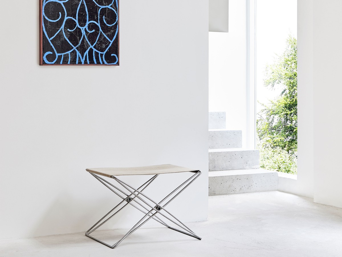 Buy the Fredericia JG Folding Stool - Canvas at nest.co.uk