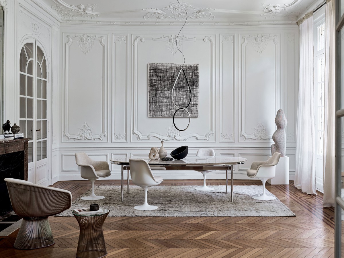 Buy the Knoll Studio Citterio Dining Table - Marble at nest.co.uk