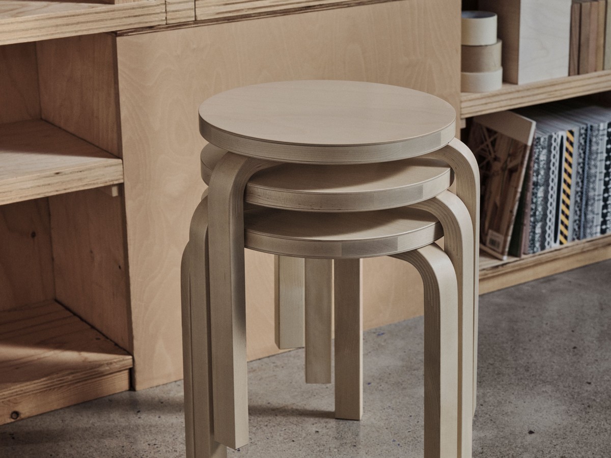 Buy the Artek 60 Stool at nest.co.uk