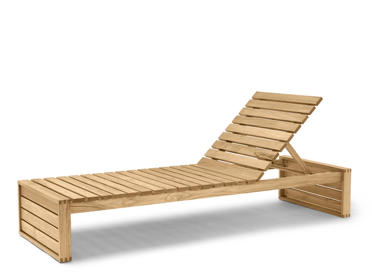 Buy the Carl Hansen & Son BK14 Outdoor Sunbed in Without Cushion at ...