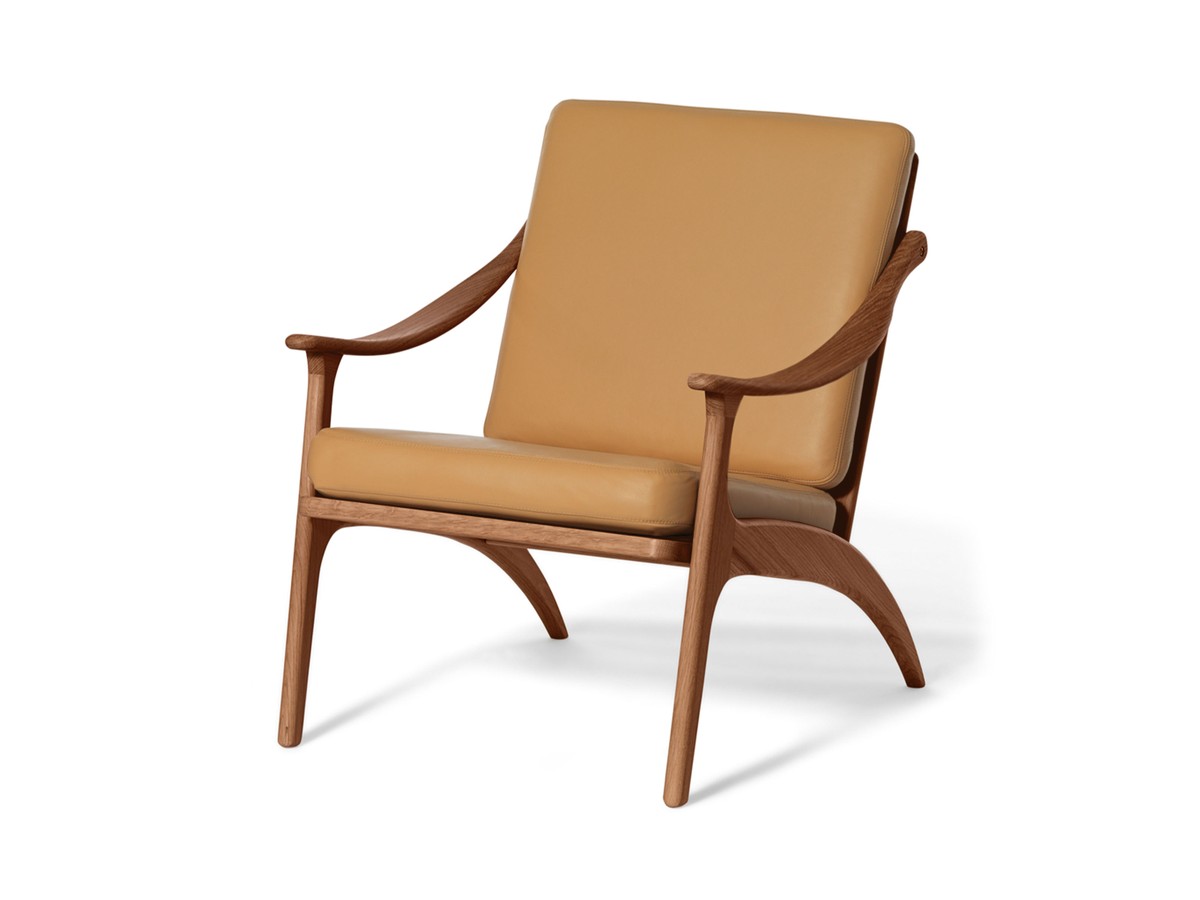 Buy the Warm Nordic Lean Back Lounge Chair - Leather at nest.co.uk