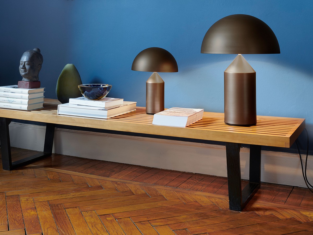 Buy the Oluce Atollo Table Lamp - Metal at nest.co.uk