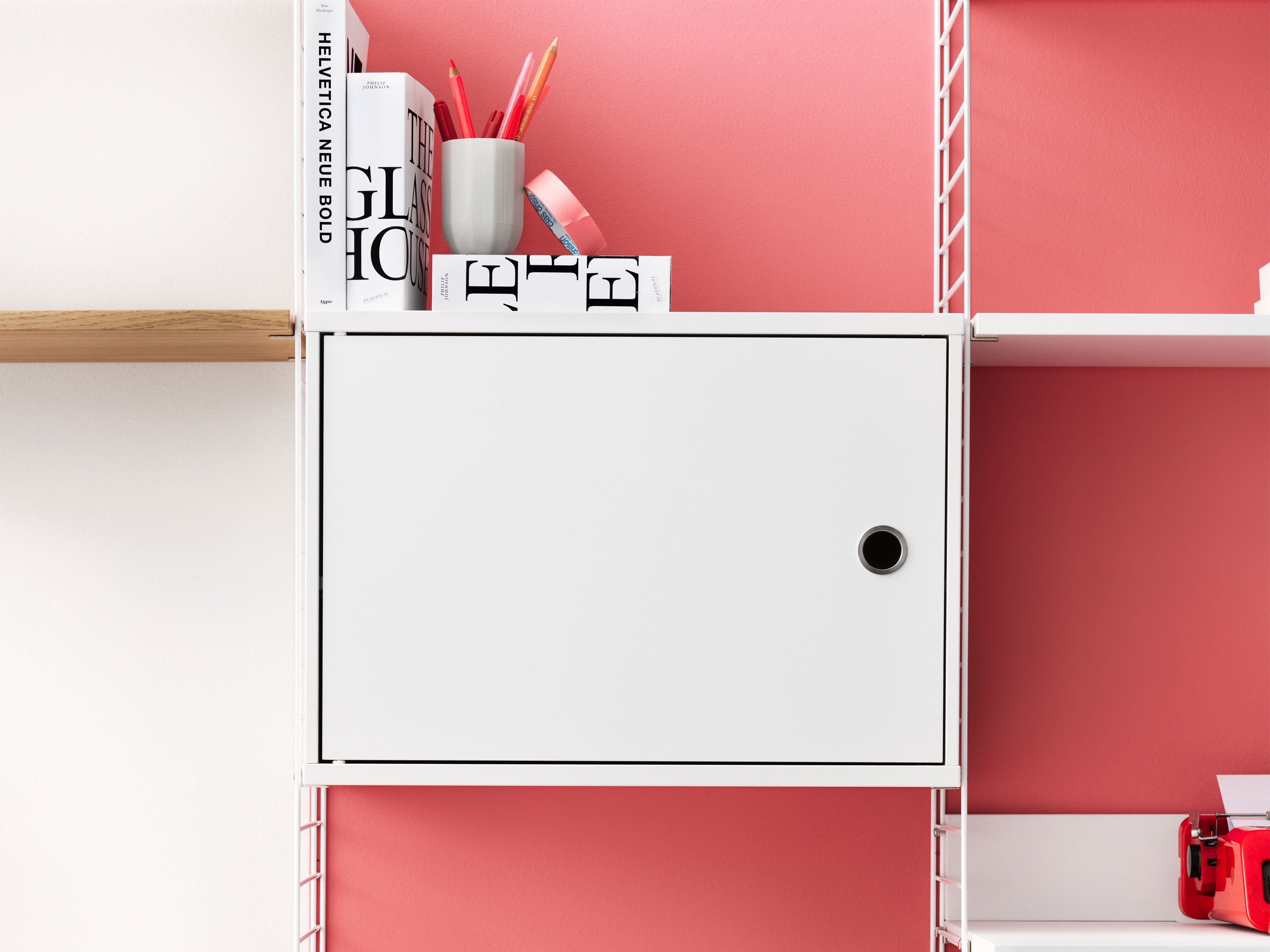 Buy the String Modular Shelving - Cabinet with Swing Door at nest.co.uk