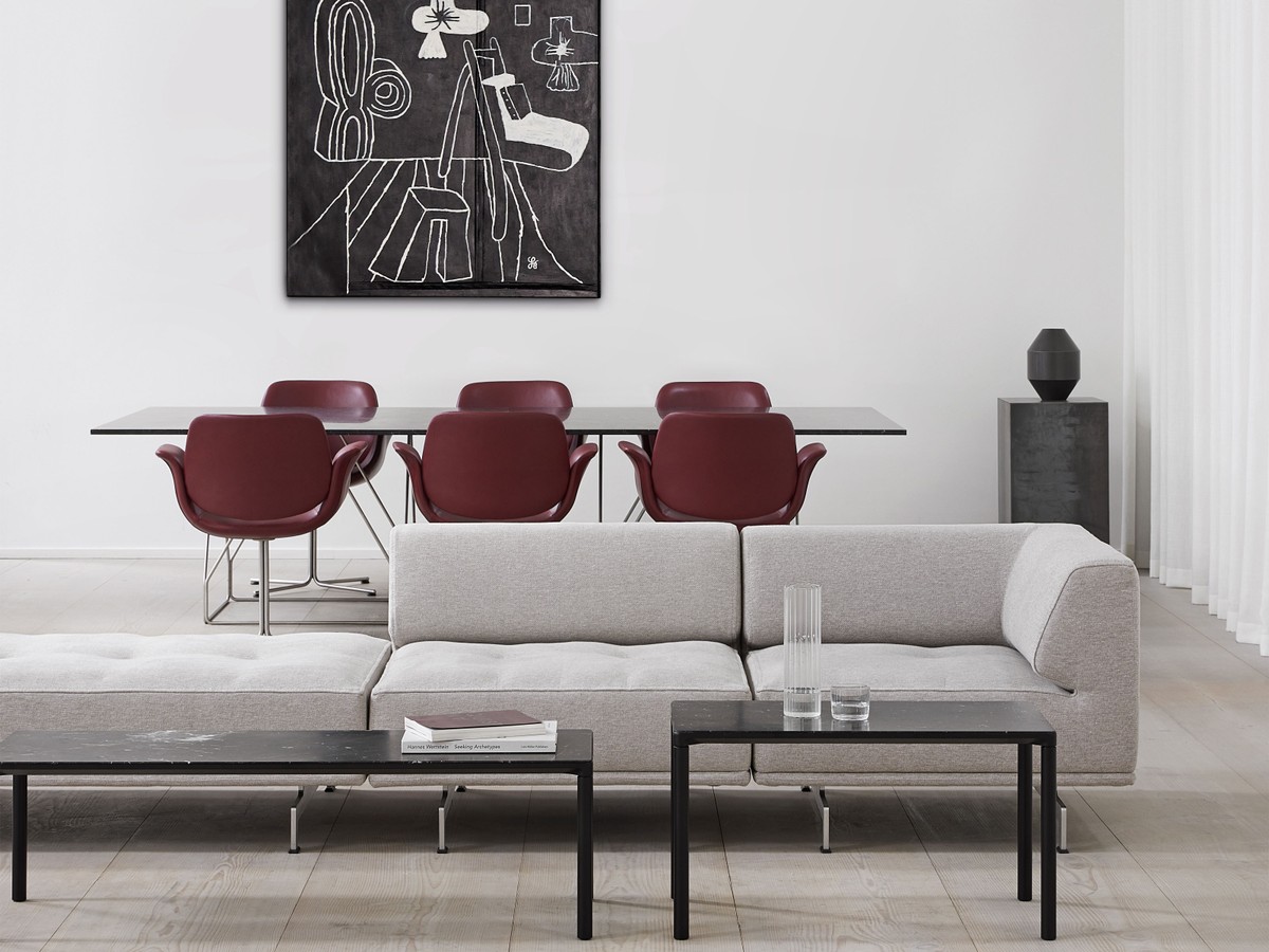 Buy the Fredericia Piloti Alu Coffee Table - Rectangular at nest.co.uk