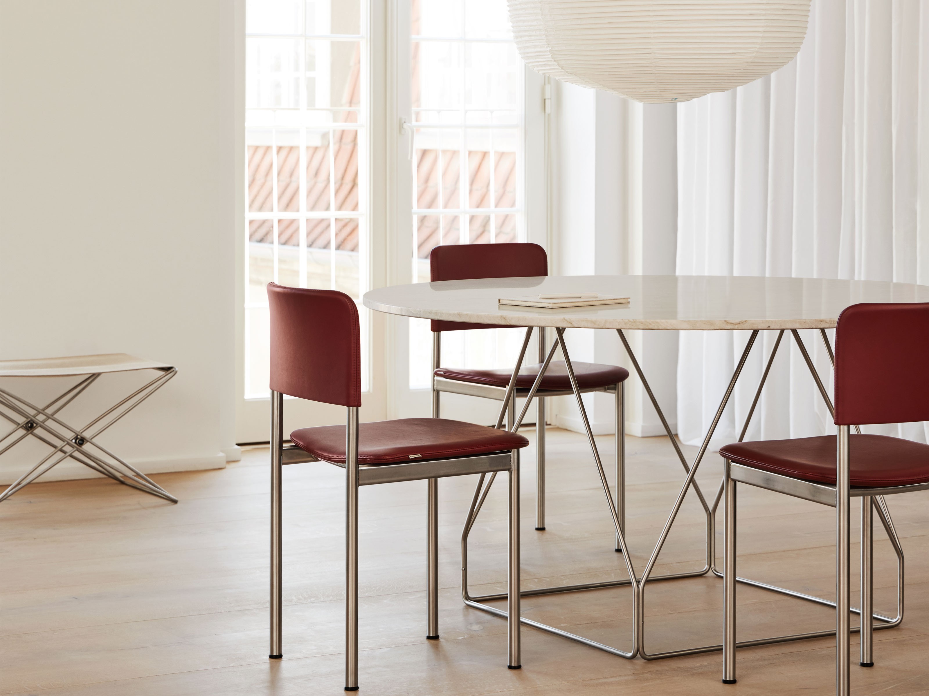 Buy the Fredericia Plan Dining Chair - Leather at nest.co.uk