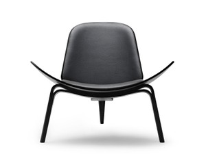 Buy the Carl Hansen & Son CH07 Shell Chair - Leather at nest.co.uk
