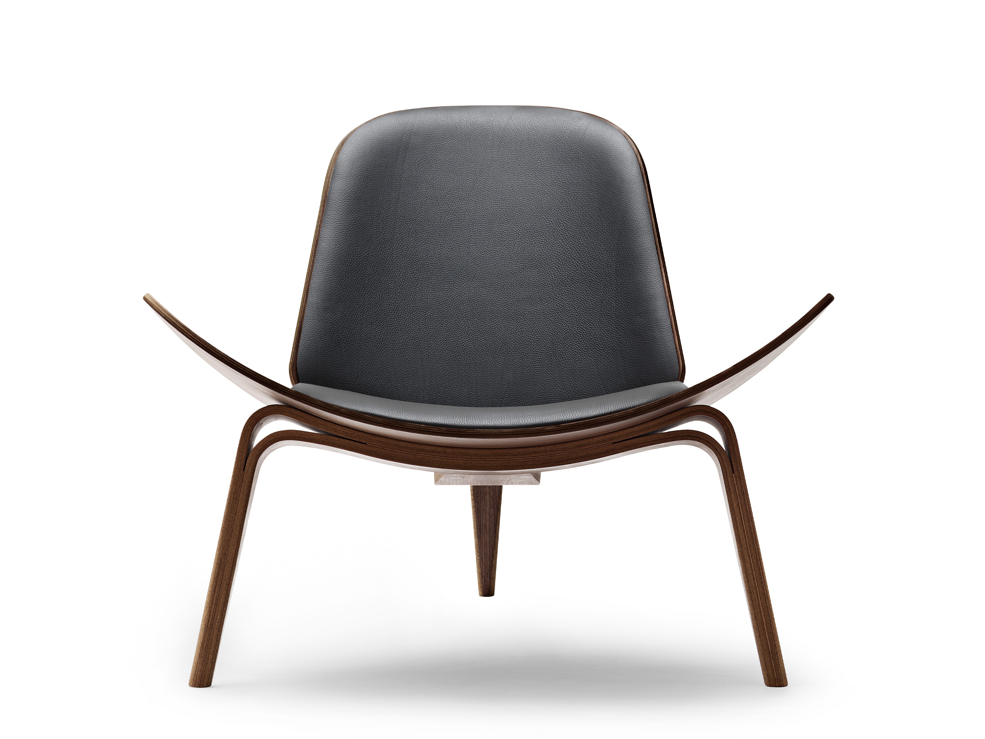 Buy the Carl Hansen & Son CH07 Shell Chair - Leather at nest.co.uk