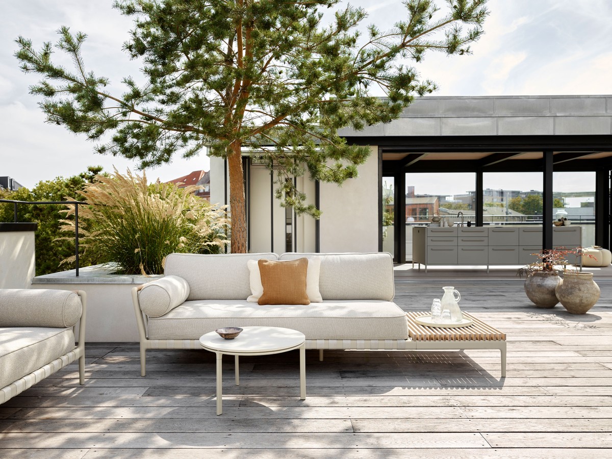 Buy the Vipp VIPP720 Open-Air Two Seater Sofa with Table at nest.co.uk