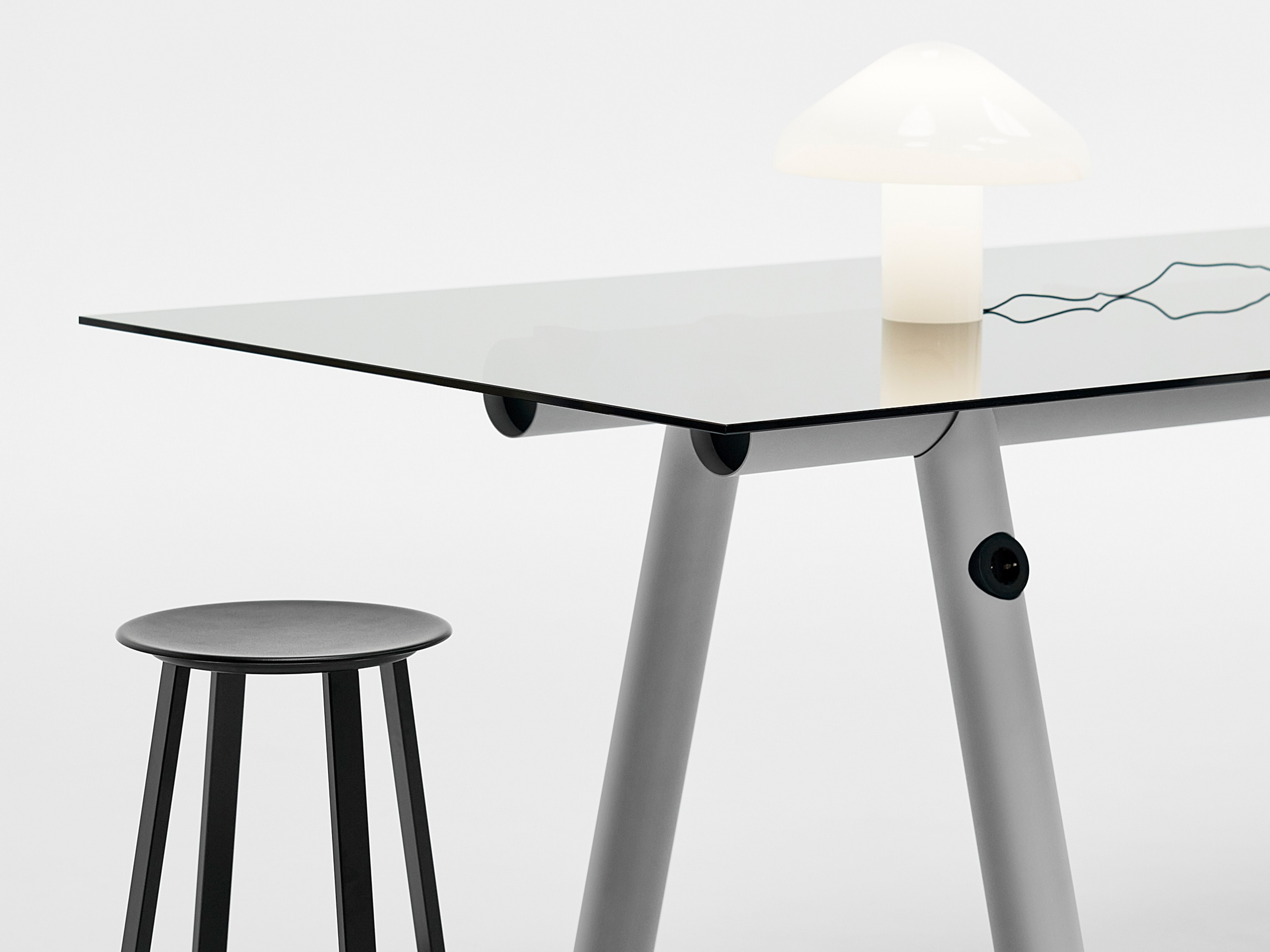 Buy the HAY Boa Table - Glass at nest.co.uk
