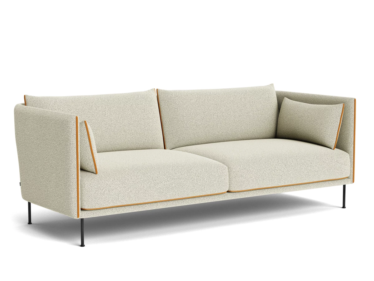 Buy the HAY Silhouette 3 Seater Sofa in Steel Base at nest.co.uk