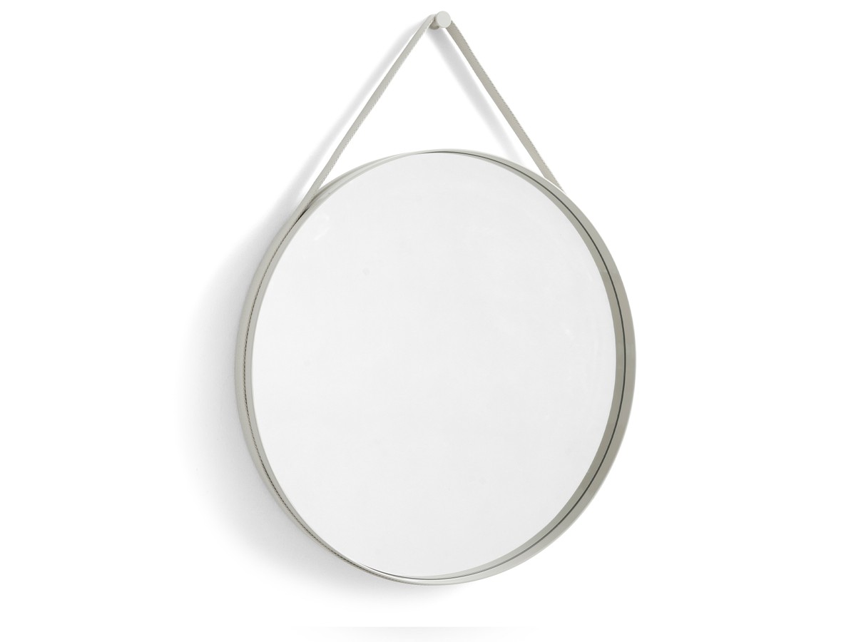 Buy the HAY Strap Mirror - Grey at nest.co.uk