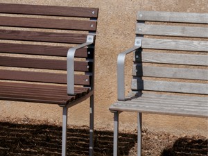 Buy the HAY Traverse Dining Bench with Armrests at nest.co.uk