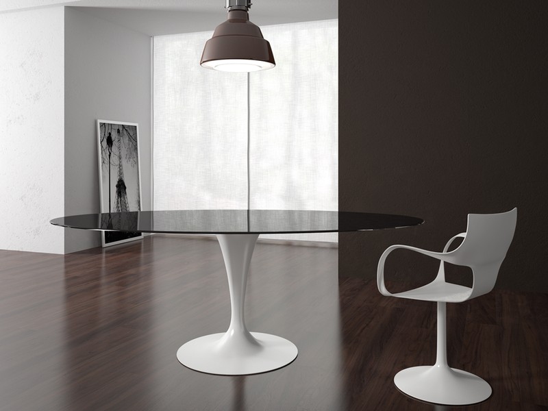 Buy the Sovet Flute Elliptical Dining Table at nest.co.uk