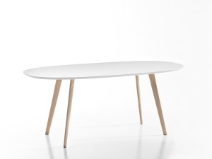 Buy the Arper Gher Oval Table at nest.co.uk