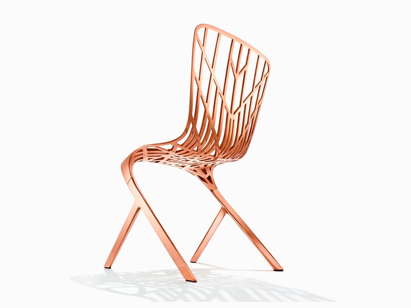 Buy the Knoll Studio Knoll Washington Skeleton Chair Copper Plated at ...