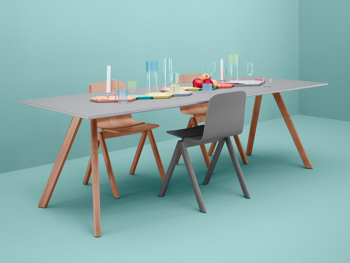 Buy the Hay Copenhague Table CPH30 with Slanted Legs at Nest.co.uk