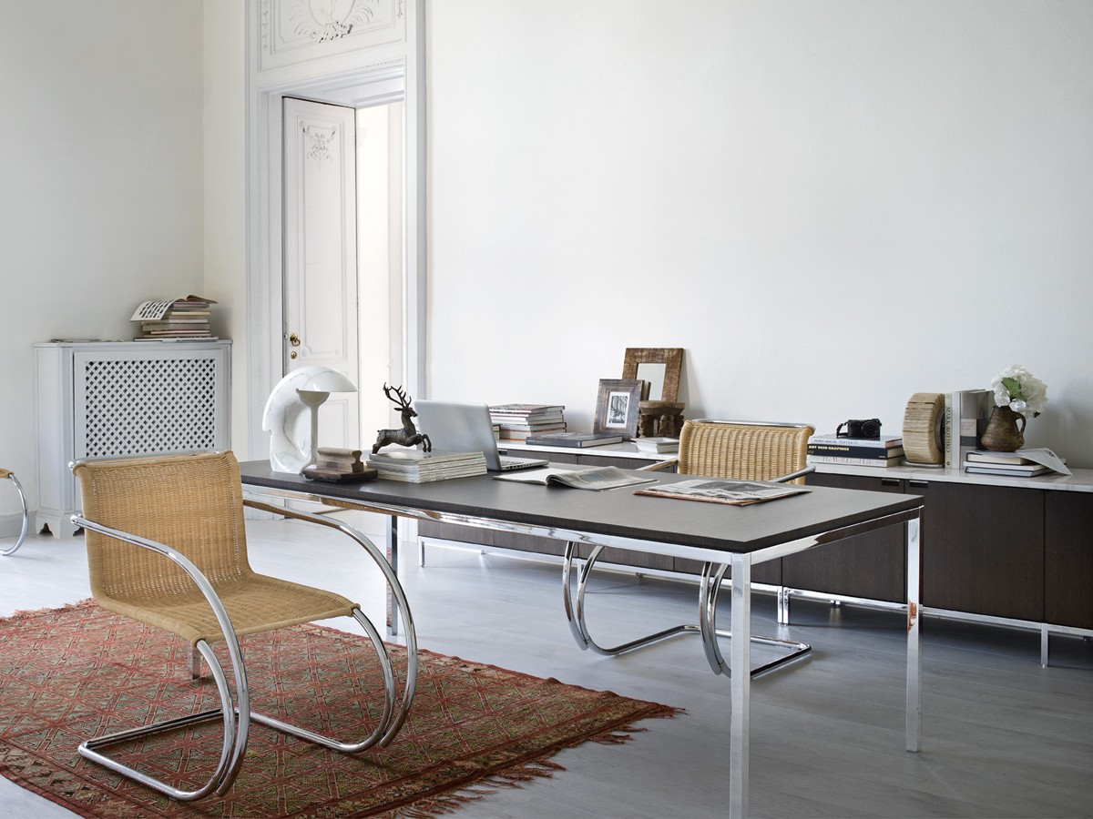 Buy the Knoll Studio Florence Knoll Dining Table Grey Stained Oak at ...