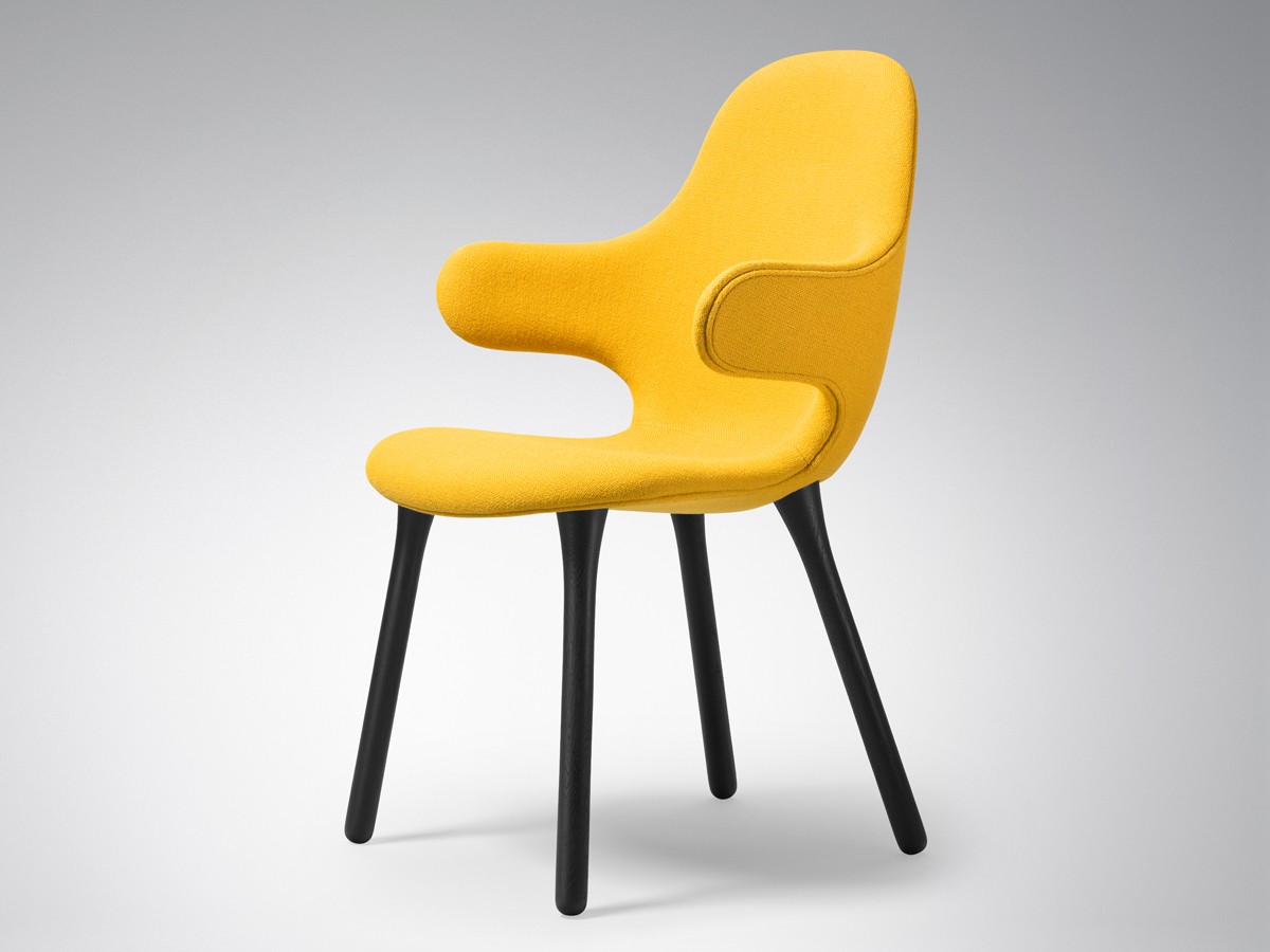 Buy the &Tradition Catch Chair JH1 with Black Legs at nest.co.uk